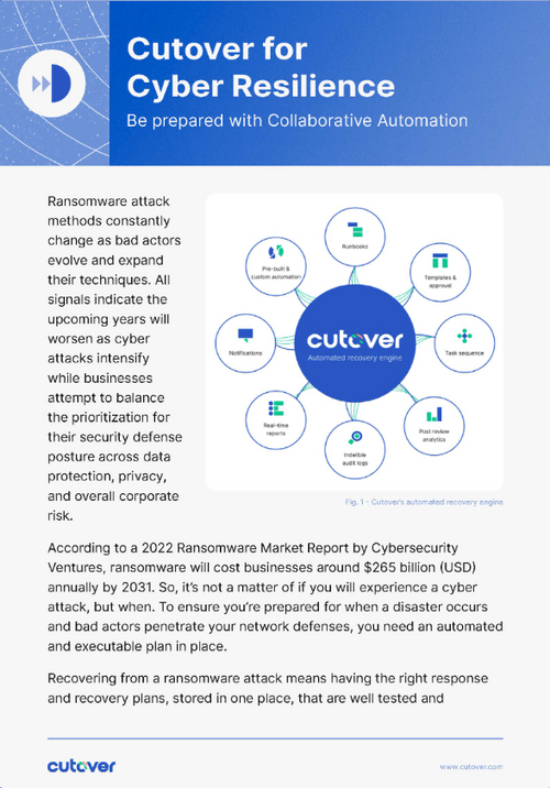 Home | Cutover | Collaborative Automation platform